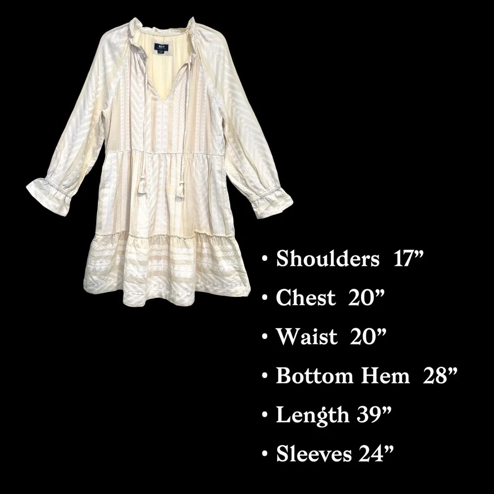 Maeve | Dresses | Maeve Dominique Tunic Dress M Cream Tribal Print ...
